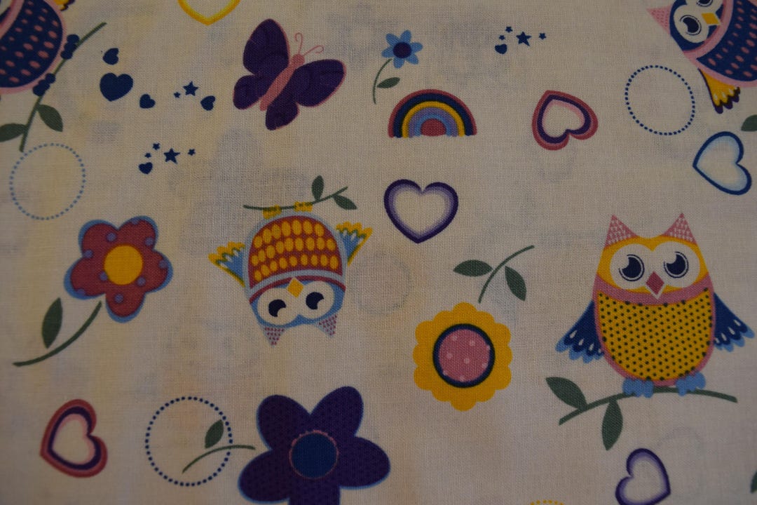 Cute Owls by Richlin Fabrics. Fabric by the Yard #2952 - Etsy