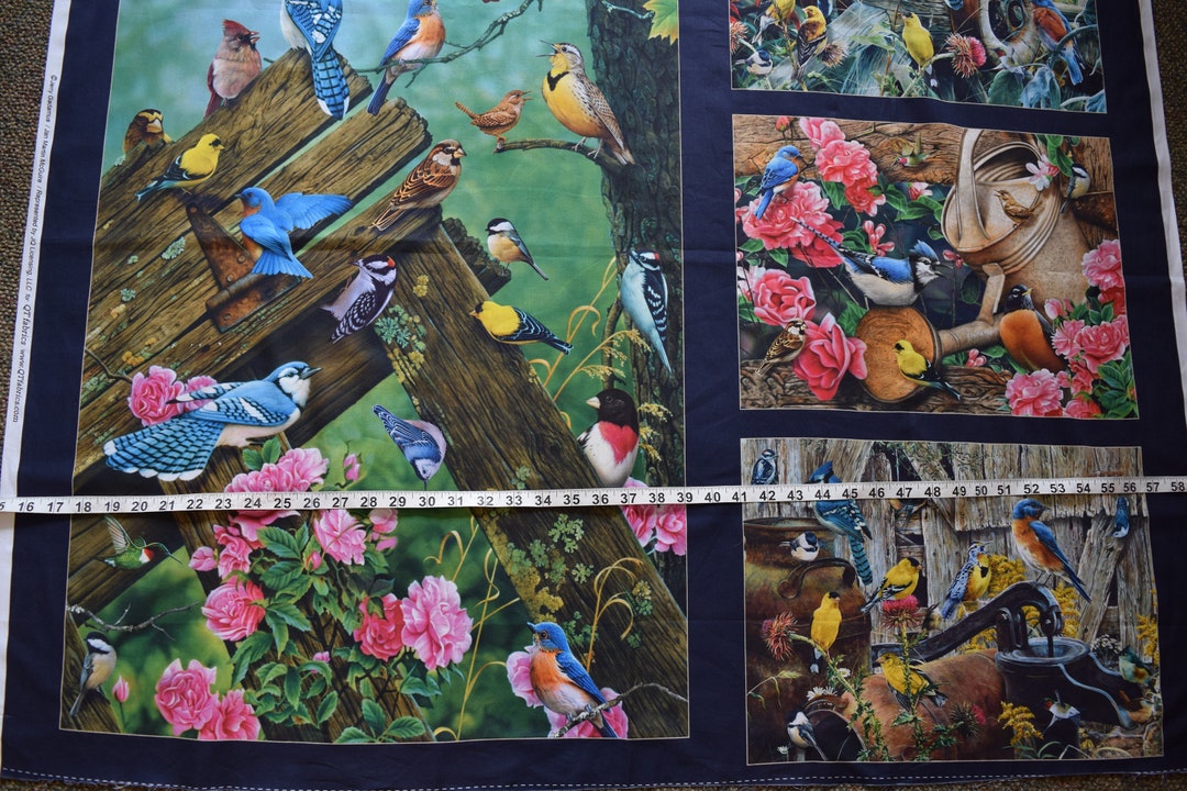 Songbird Panel by Jerry Gadamus and Jan Martin Mcguire for QT Fabrics ...