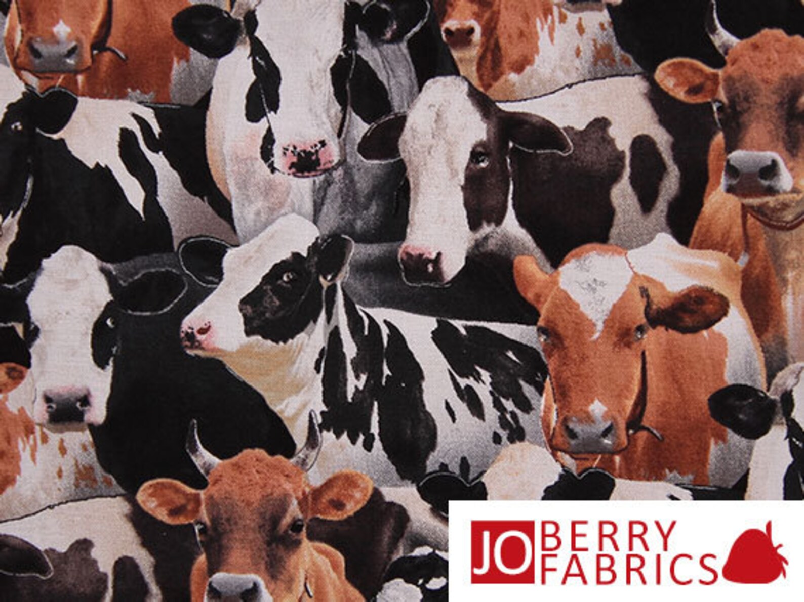 Cows Fabric Packed Cows by Elizabeth Studio Quilt or Craft | Etsy