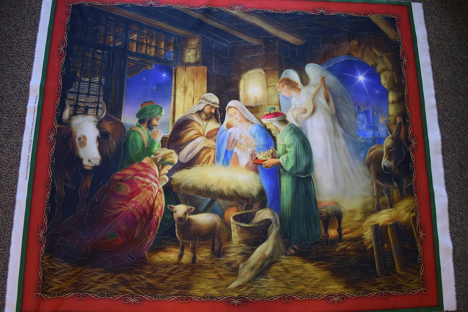 Nativity Panel by Menga of Art House Design for Quilting Treasures ...