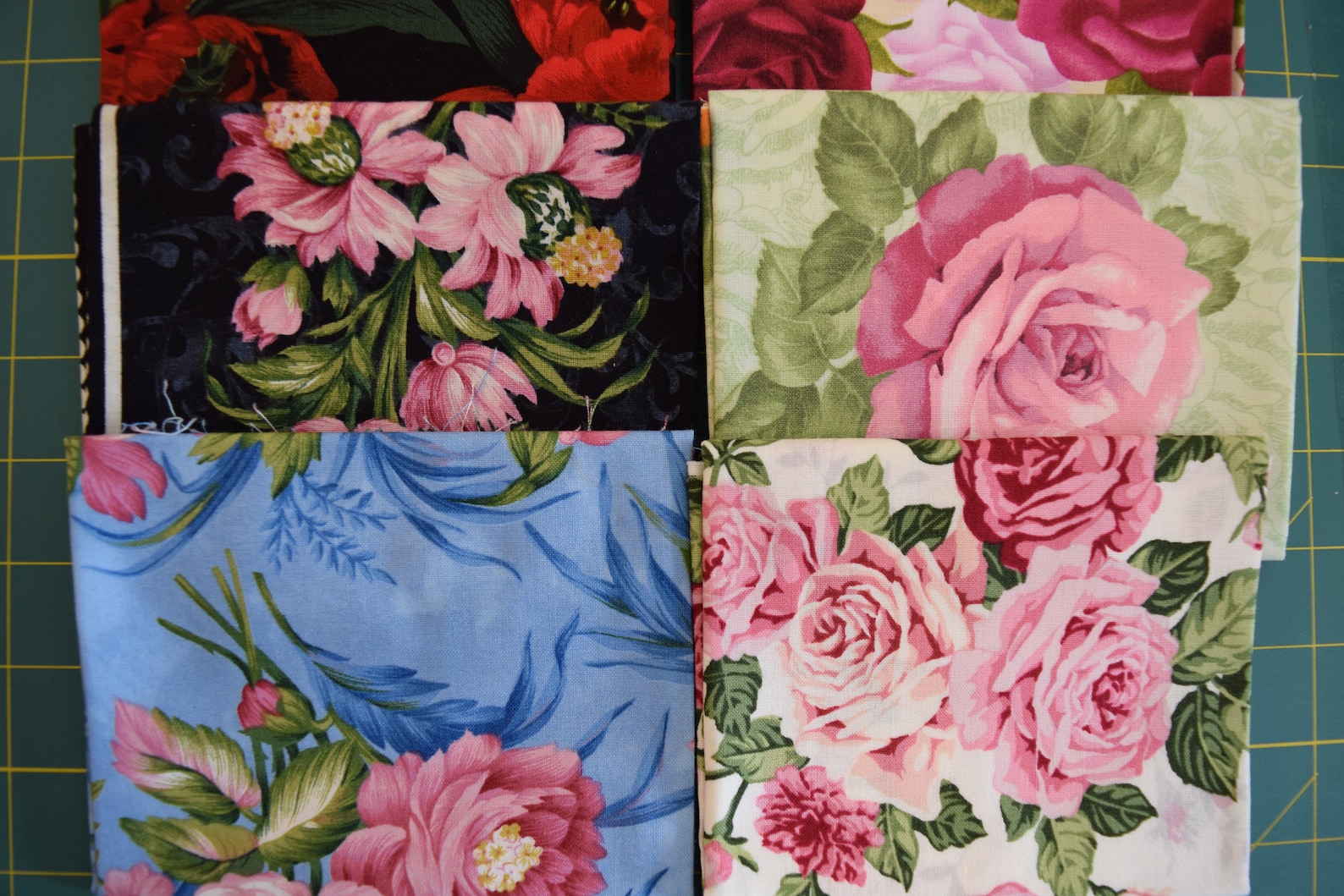 Floral Fat Quarter Bundle Of Ten Different Prints By Various Etsy