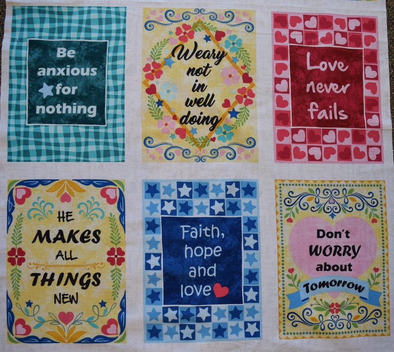 Upwords Panel by Kimberly Einmo for Benartex. Panel #2888 - Etsy