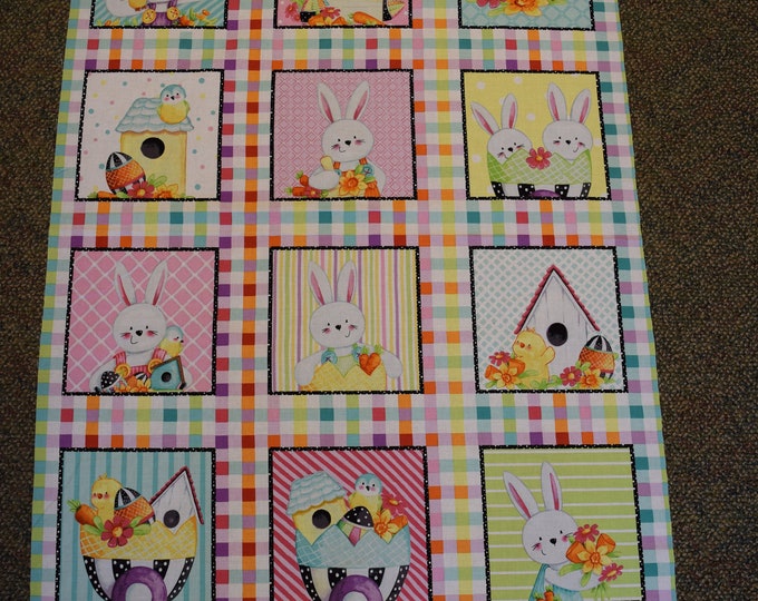 Easter Squares Panel From the Easter Fun Collection by Helz Coppleditch ...