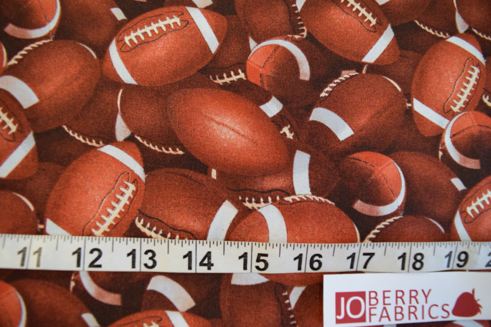 Football Fabric, Footballs From the Sports Collection by Elizabeth ...