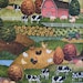 Farm Scene From Greener Pastures Collection by Dan Morris for Quilting ...