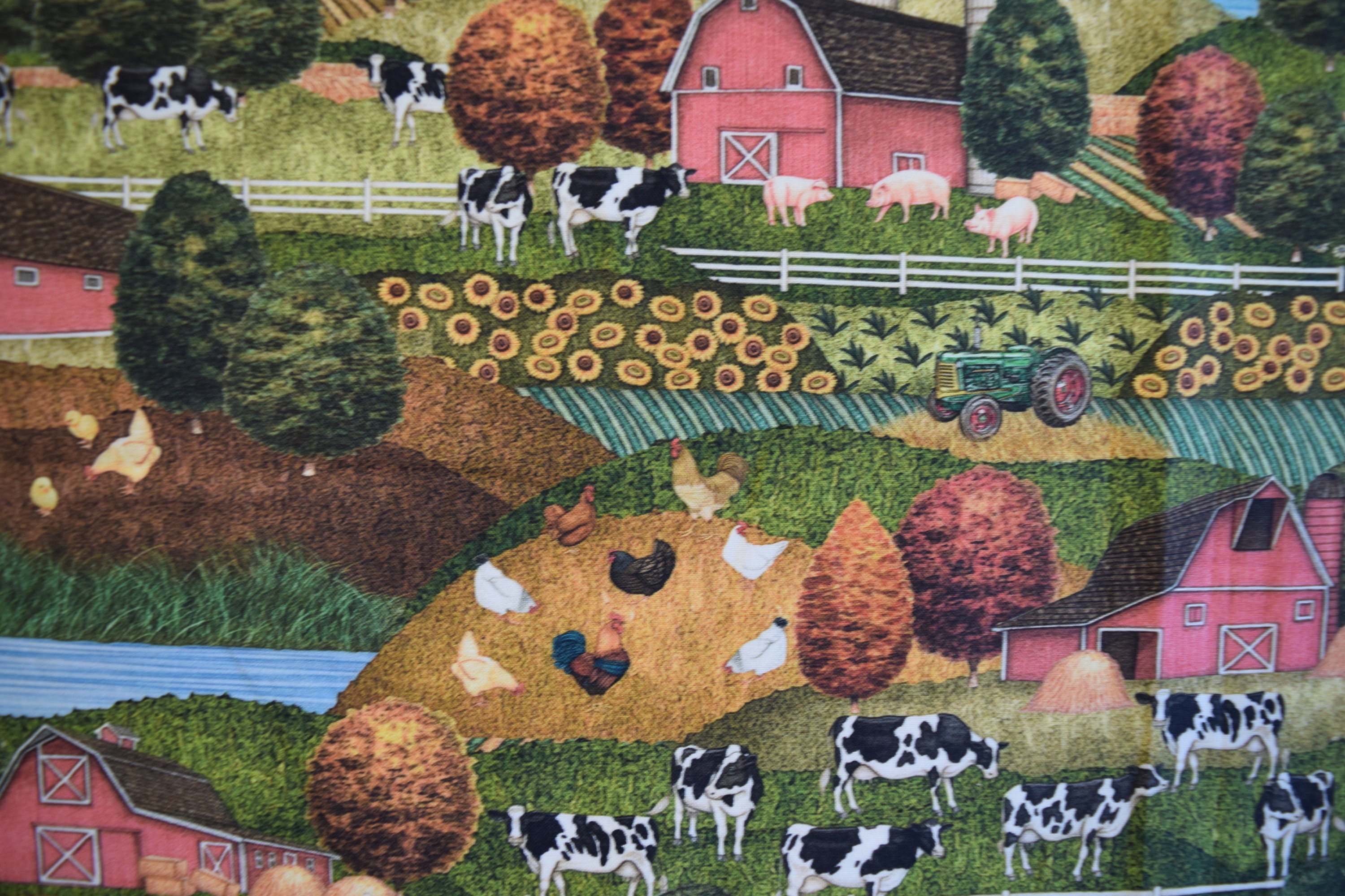 Farm Scene From Greener Pastures Collection by Dan Morris for - Etsy UK