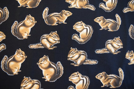 Chipmunks From Timeless Treasures. Quilt or Craft Fabric - Etsy