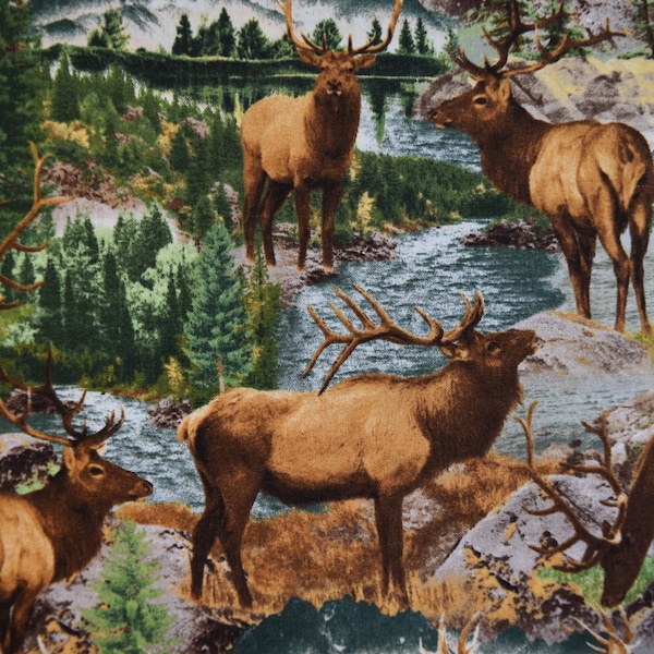 Elk Fabric - Etsy