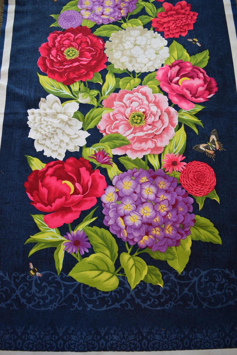 Floral Serenade Panel by Anne Rowan for Wilmington Prints. Panel #1901 ...