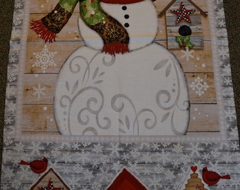 Snow Place Like Home SNOWMAN PANEL - Etsy