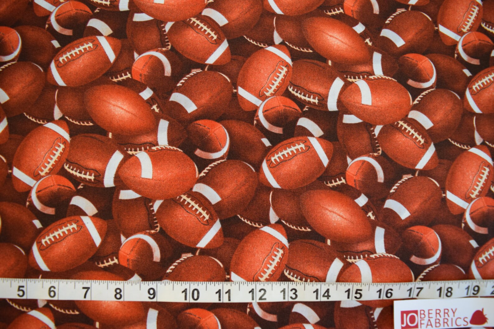 Football Fabric, Footballs From the Sports Collection by Elizabeth ...