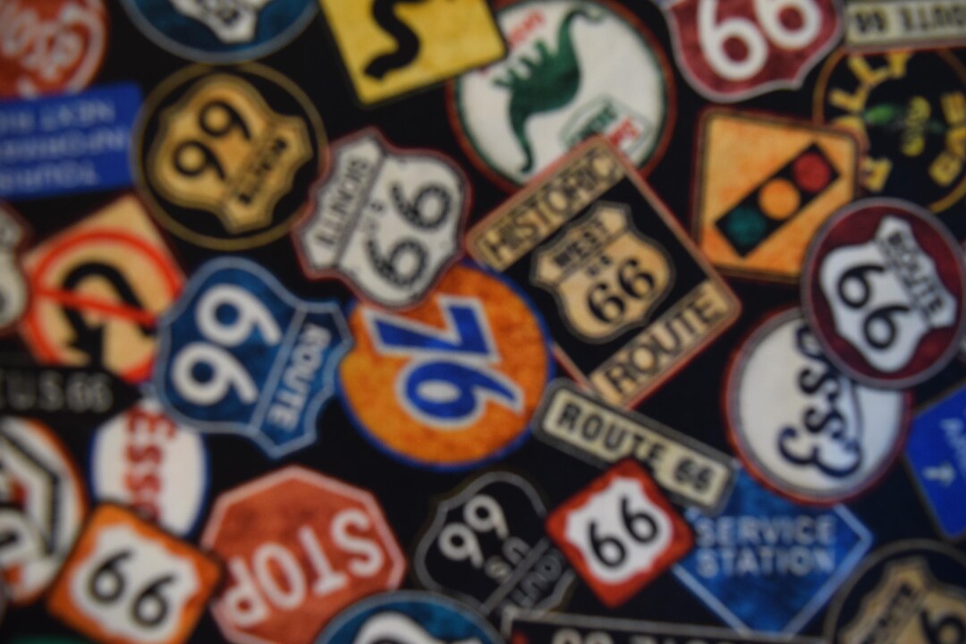 Route 66 Tossed Signs From the Heavy Metal Collection by Morris ...