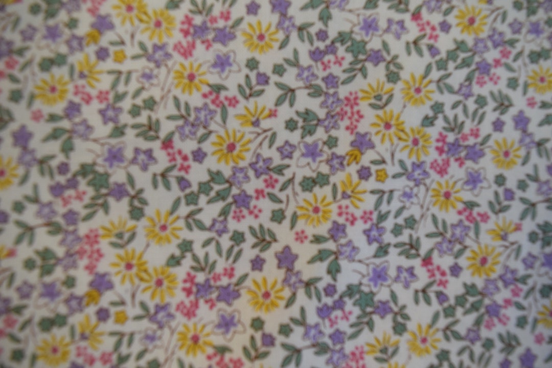 Yellow and Lavender Calico From Aunt Grace Calicos by Judy Rothermal ...