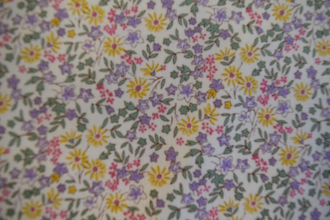 Yellow and Lavender Calico From Aunt Grace Calicos by Judy Rothermal ...