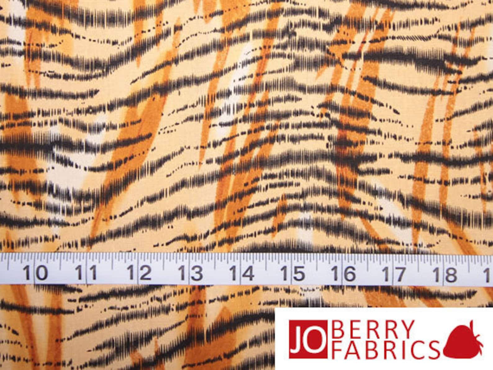 Tiger Print Fabric. - Etsy
