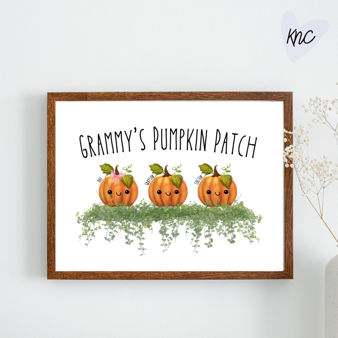 Personalized Family Pumpkin Patch Print DIGITAL FILE Printable Download ...