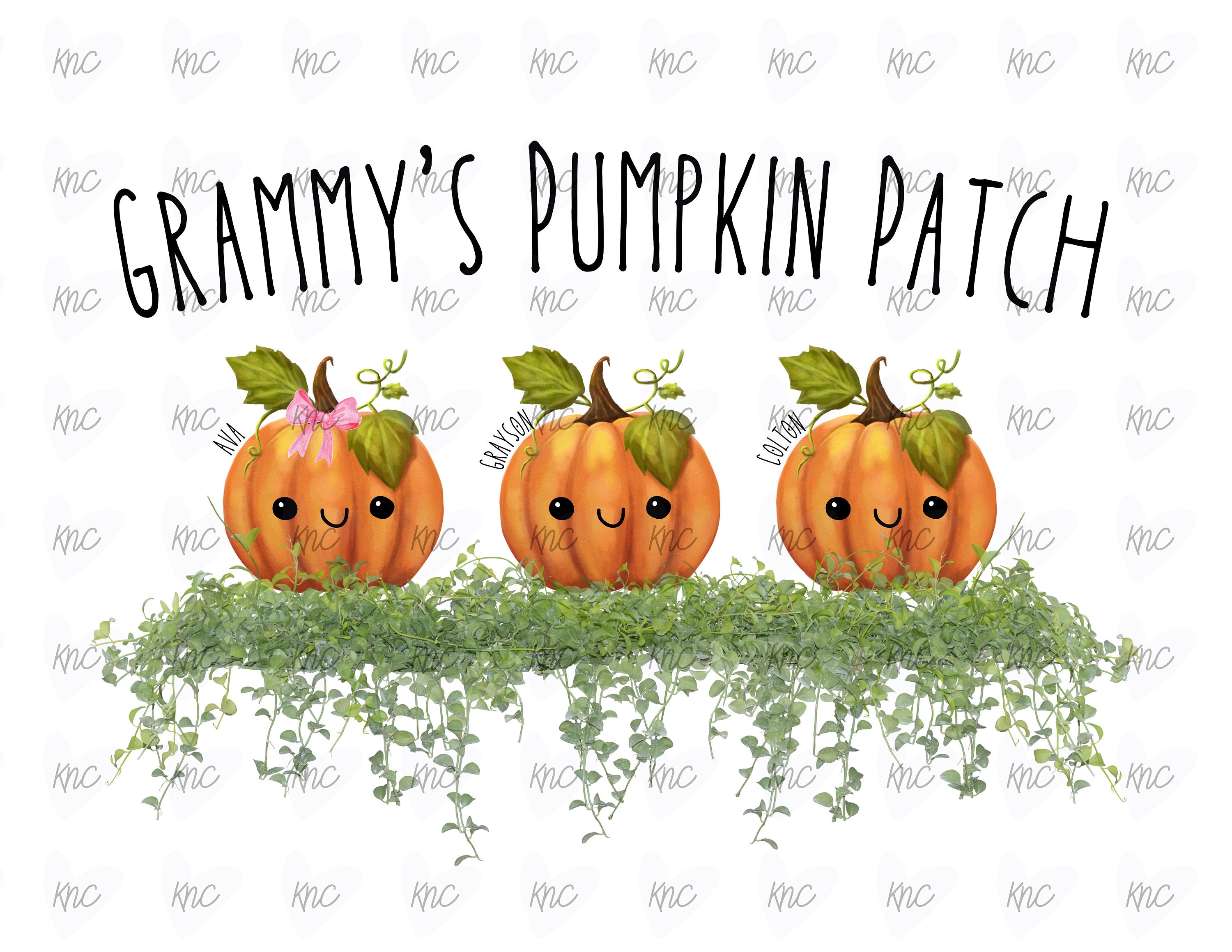 Personalized Family Pumpkin Patch Print DIGITAL FILE - Etsy