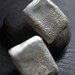 Handmade Textured Silver Square Studs E0171 - Etsy