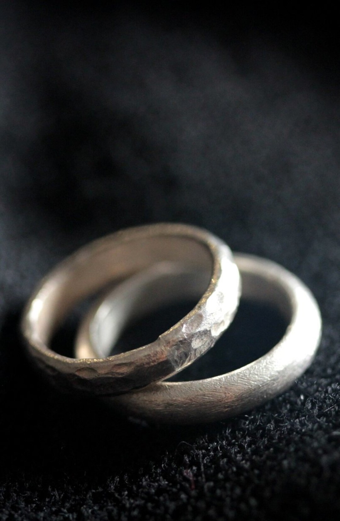 Handmade Silver Ring With Etched or Hammered Surface*wedding Ring ...