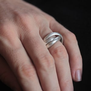Handmade 3 Intertwined Rings in Thai Silver*silver Ring*ring for Women ...