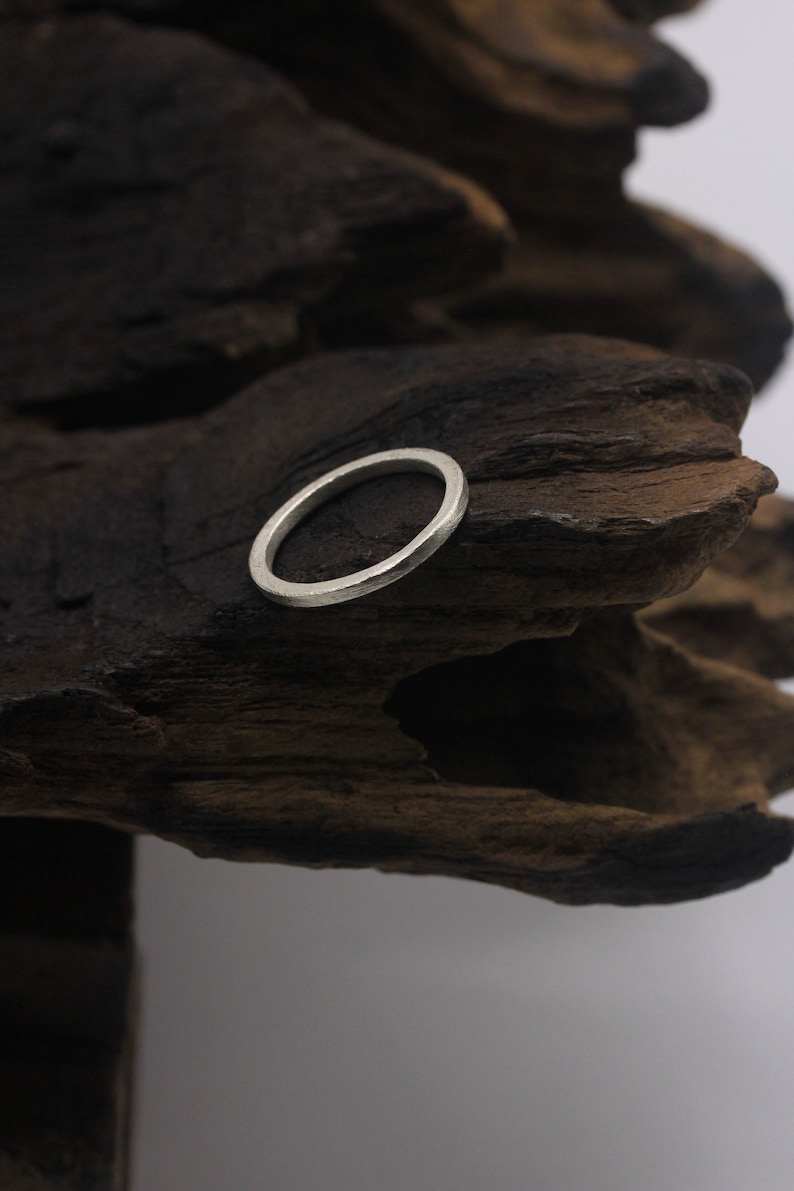 Simple Square Profile Handmade Silver Ring R0059 - Etsy