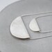 Double Strand Silver Half-moon Pendants Long Necklace (STN0016) - Etsy