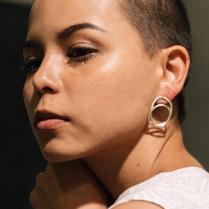 Handmade Double Infinity Loop Silver Wire "scribbles" Earrings*silver ...