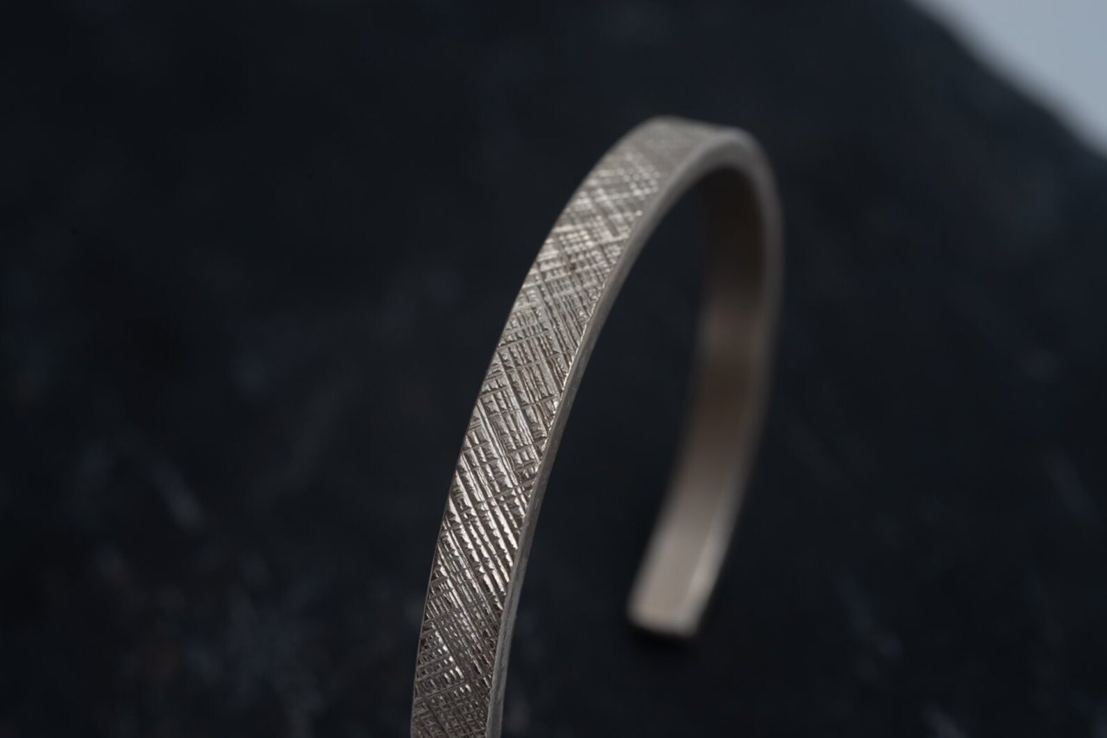 Open Bangle With Etched and Chiseled Texture B0078 - Etsy