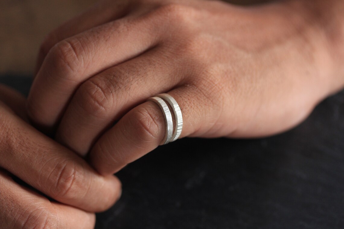 Handmade Ring With Chiseled Pattern*personalized Gift (R0047) - Etsy