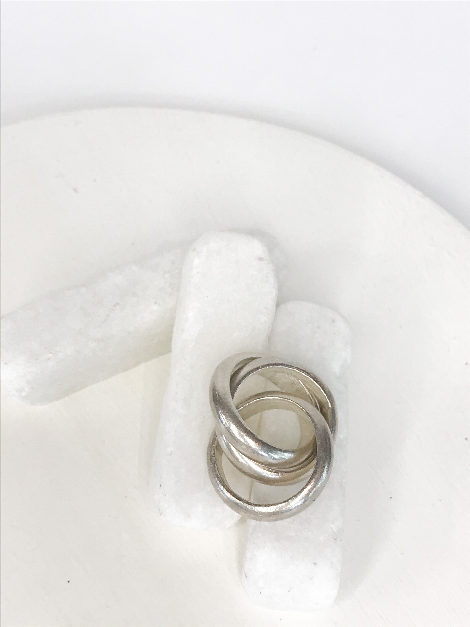 Handmade 3 Intertwined Rings in Thai Silver R0019 | Etsy