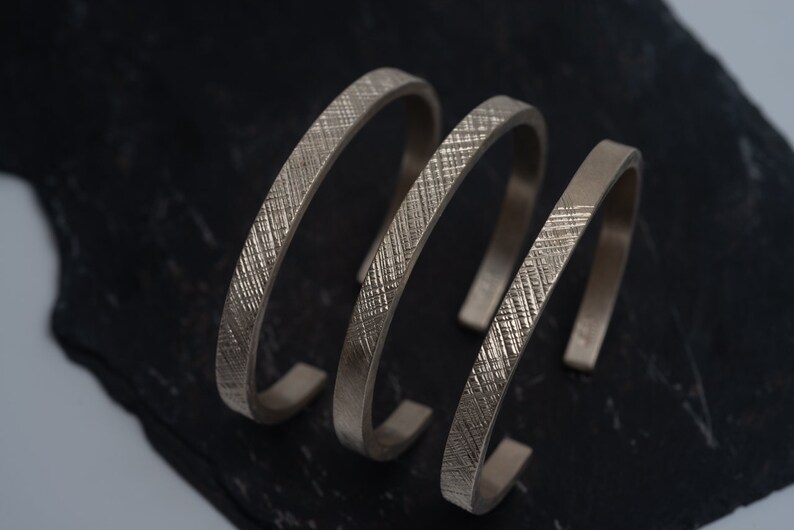 Open Bangle With Etched and Chiseled Texture B0078 - Etsy