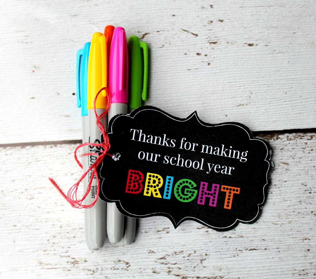 INSTANT Download Thanks for Making Our School Year BRIGHT 2 TEACHER ...