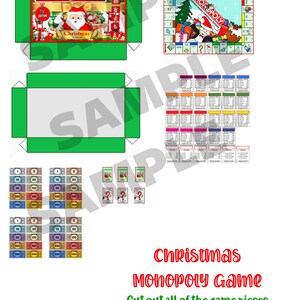 Elf BOARD GAME Activities Set DIY Printable Page Files Instant Download ...