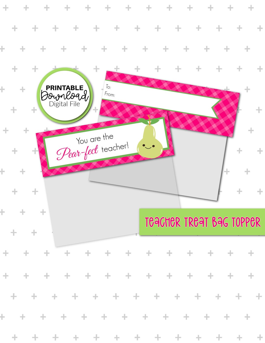 Printable Teacher Appreciation Bag Topper Printable School Goodie Bag ...