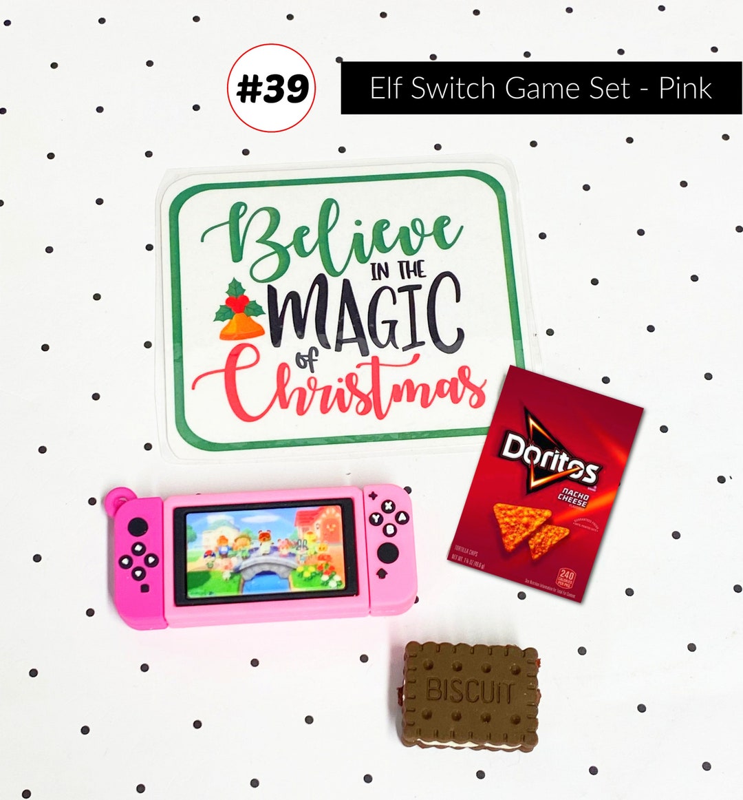 Elf GAMING Controller Elf SNACK Food Set Christmas Elf Prop Accessories ...