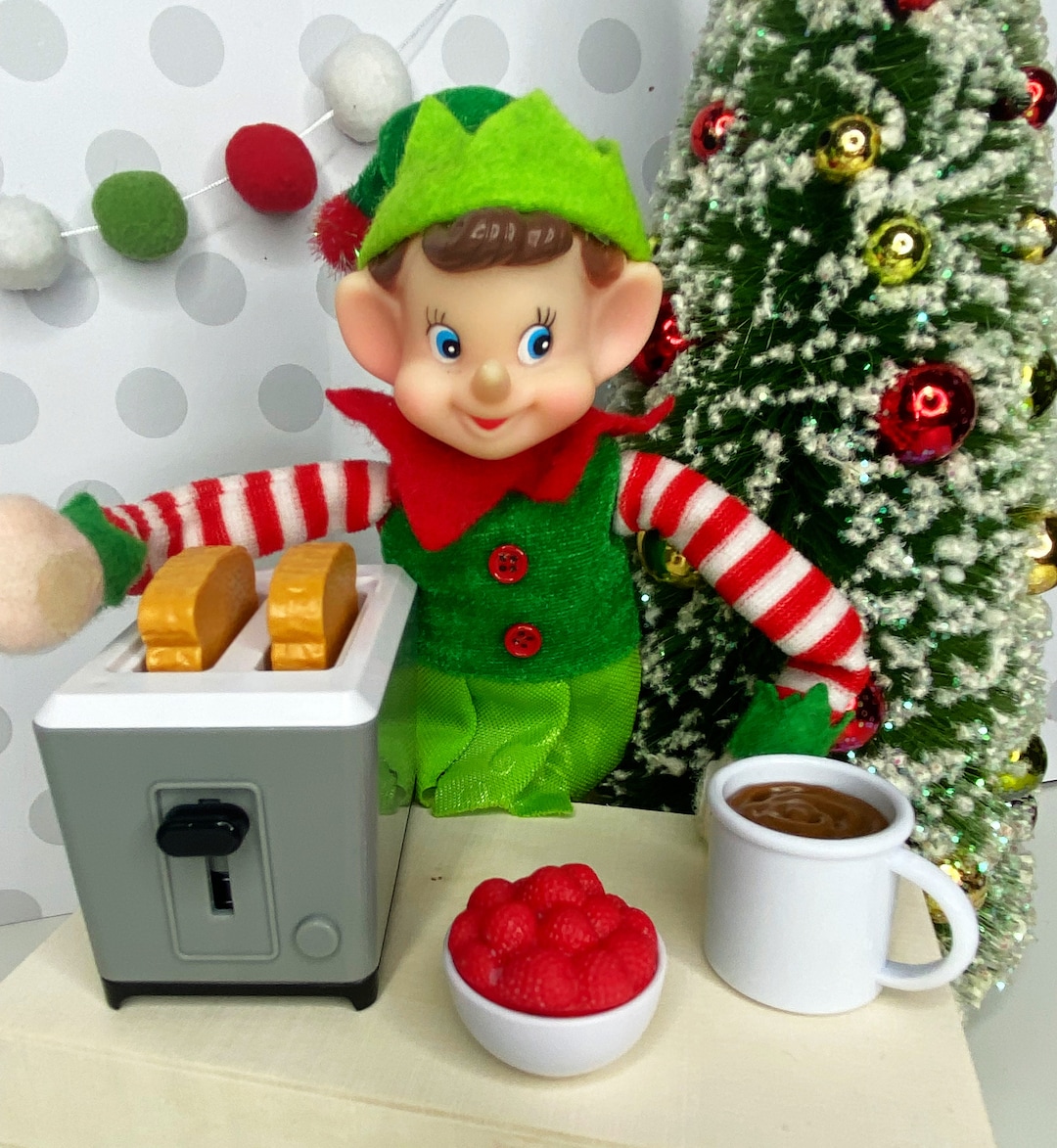 Elf TOASTER Set - Christmas Props Accessories Fun Adventure Mischief ...