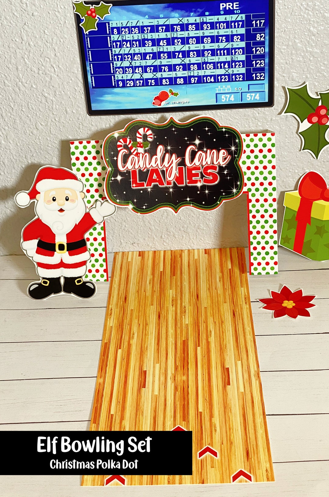 Elf BOWLING Printable Download DIY Shelf Activity Game Fun Christmas ...