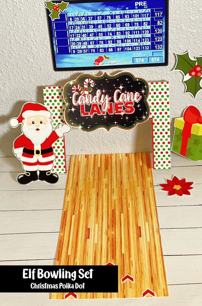 Elf BOWLING Printable Download DIY Shelf Activity Game Fun - Etsy