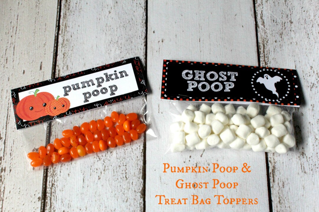 Halloween Treat Bag Toppers Printable | Halloween Party Favor Bags ...
