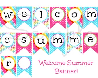 Summer Fun Banner - Etsy