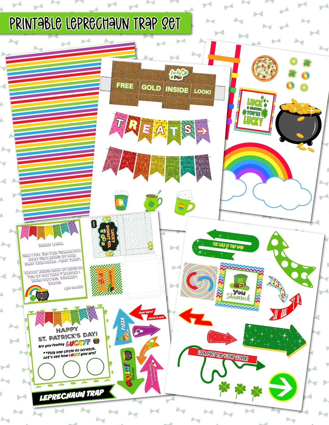 Printable LEPRECHAUN Trap Printable St PATRICKS Day Leprechaun Kids ...
