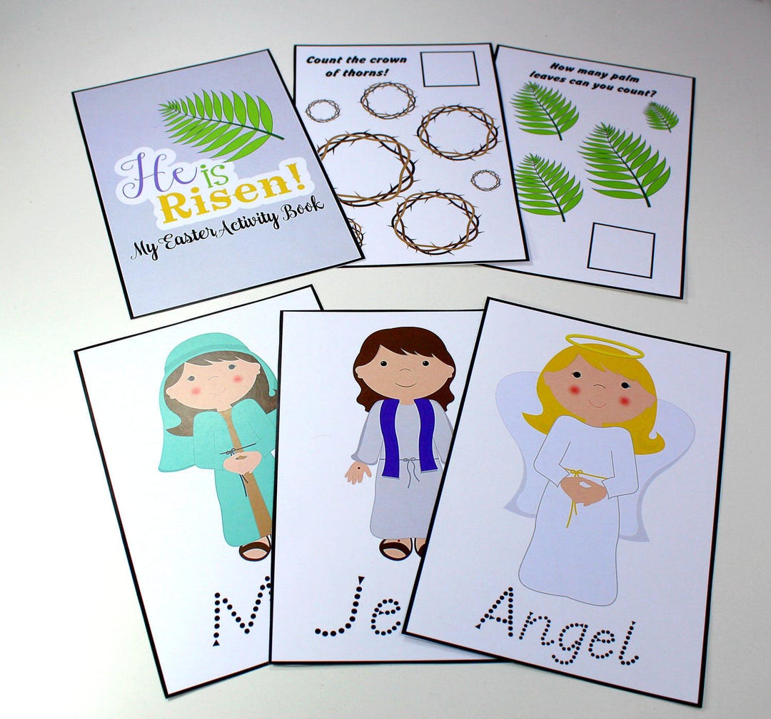 Easter Printable TRACING Pages Printable Easter Activity Page PRINTABLE ...