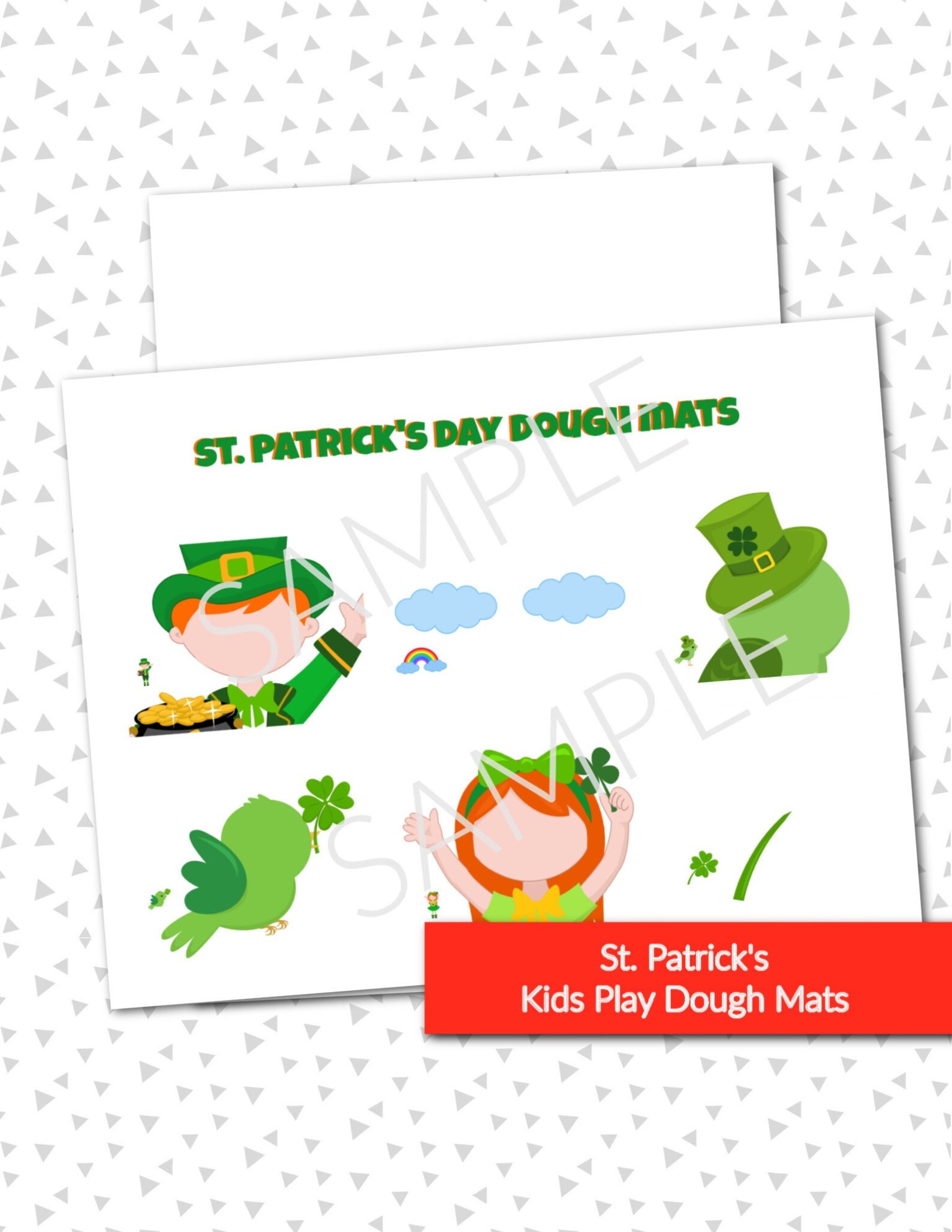Dough Mats ST. PATRICKS Day Games Printable Download Fun - Etsy
