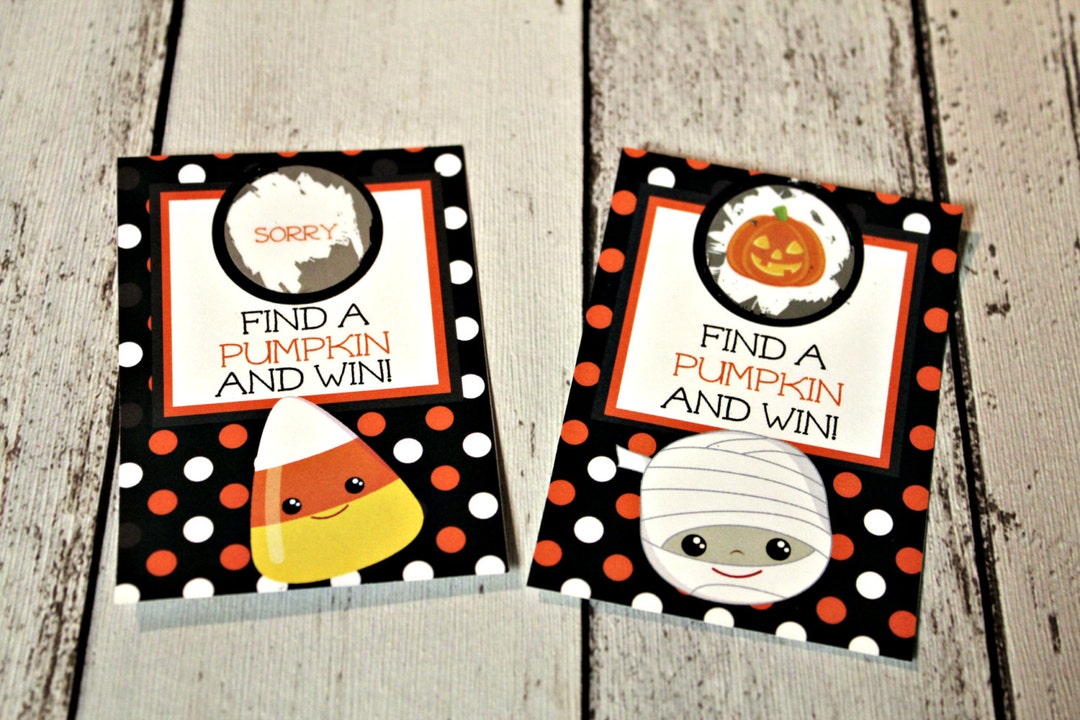 INSTANT Download HALLOWEEN Scratch off Ticket Game Printable Download ...