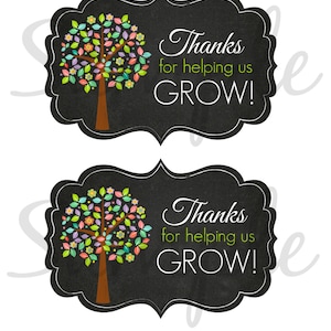 Thanks for Helping US Grow - Teacher Appreciation Card DIY Printable ...