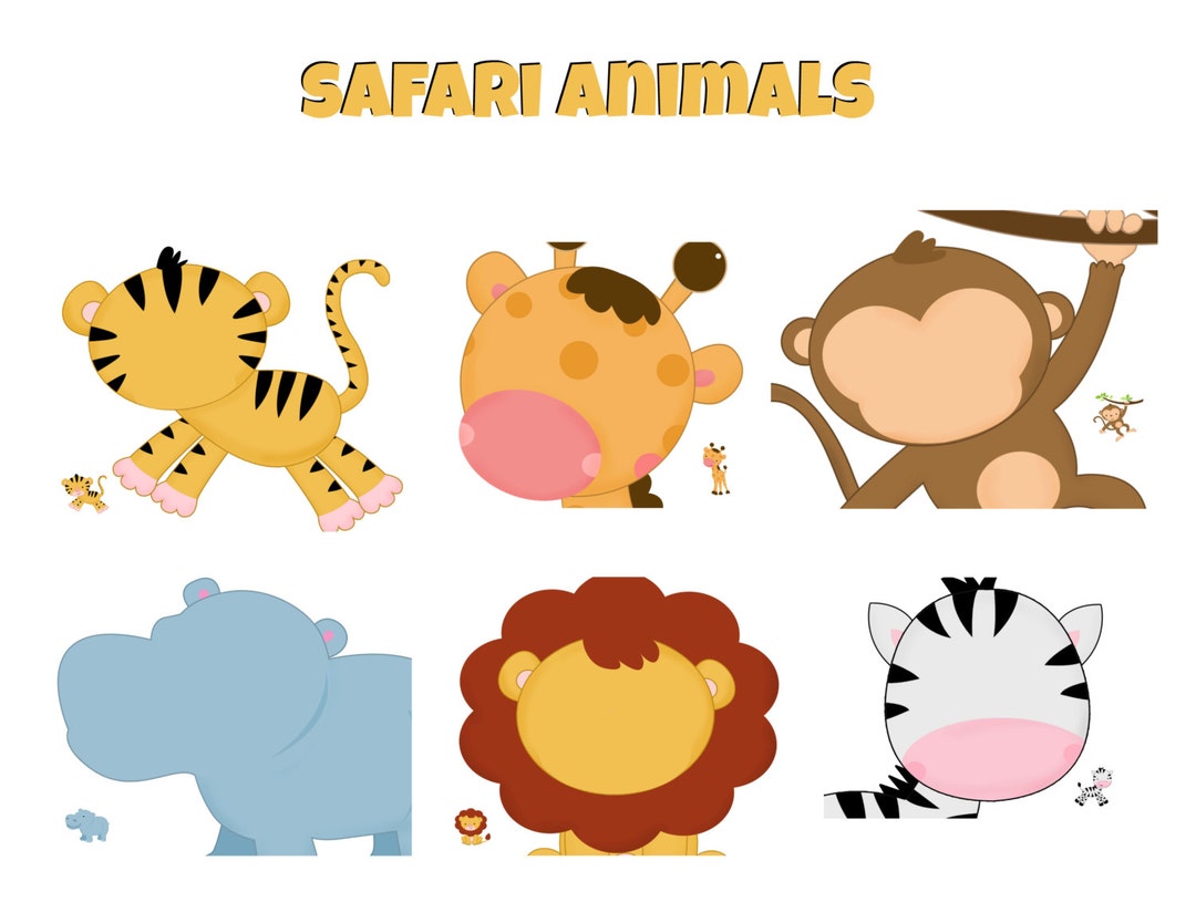 Dough Mats - SAFARI ANIMALS - Games Printable Download - Fun Family ...