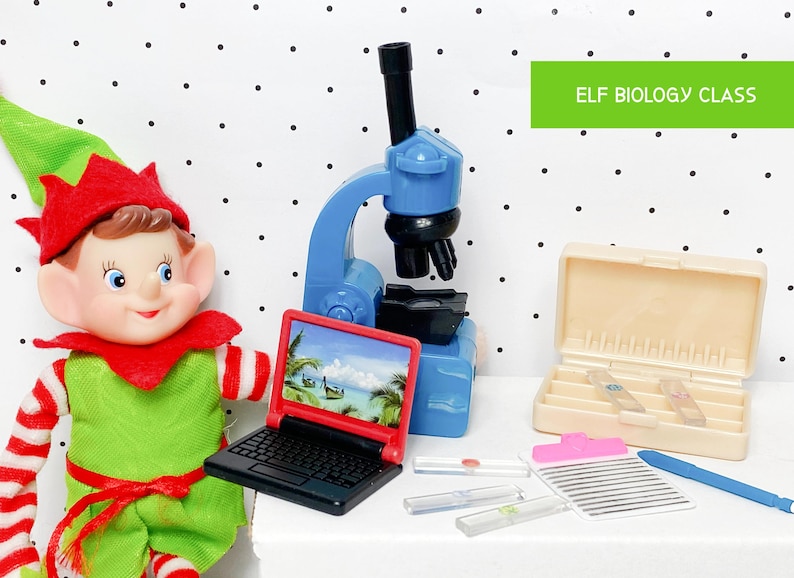 Elf Biology Class Set – Elf Props & Accessories, Mini Microscope ...