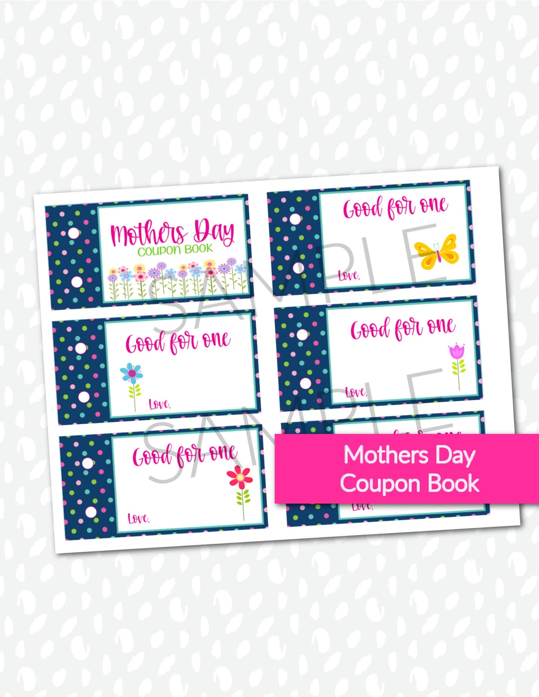 MOTHERS DAY Polka Dot COUPON Book - Would You Rather Game - Games ...