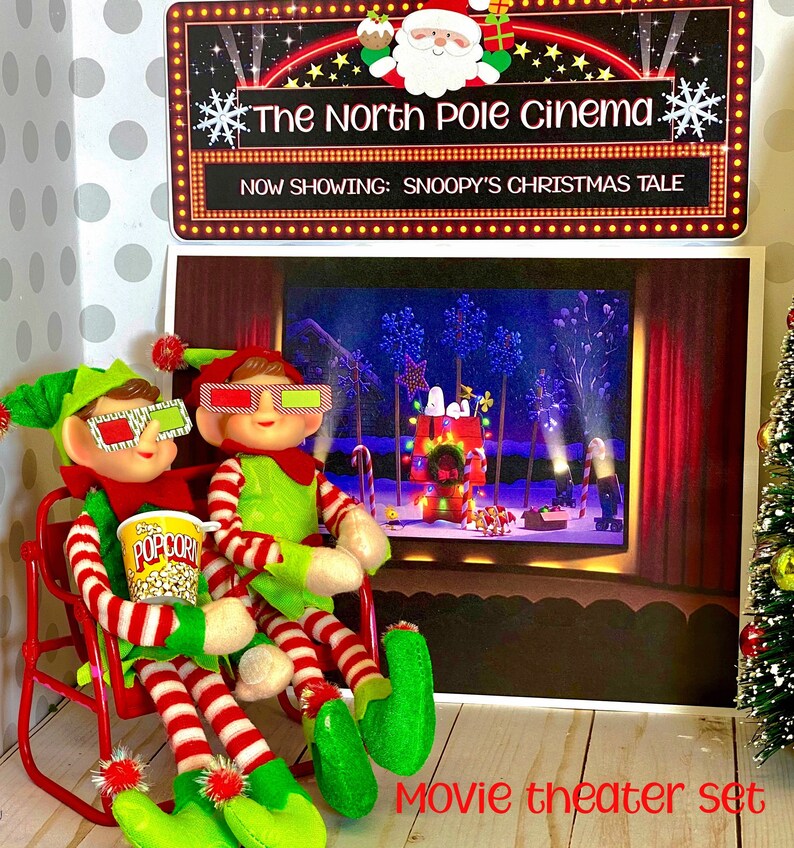 Elf Christmas Props - MOVIE Theater CINEMA Printable - Instand Download ...