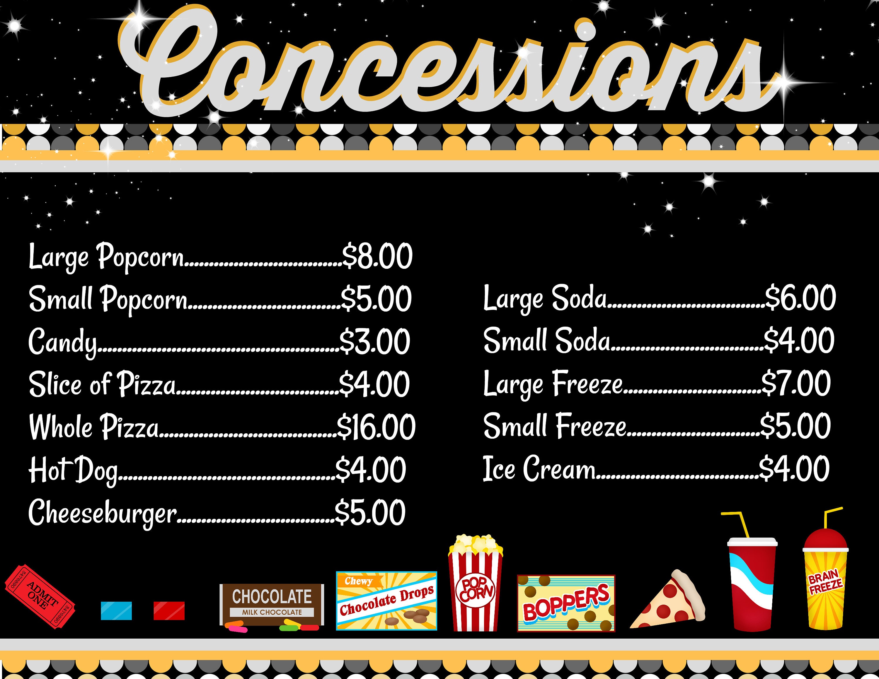 INSTANT Download Kids Dramatic Play Movie THEATER Stand Diner ...